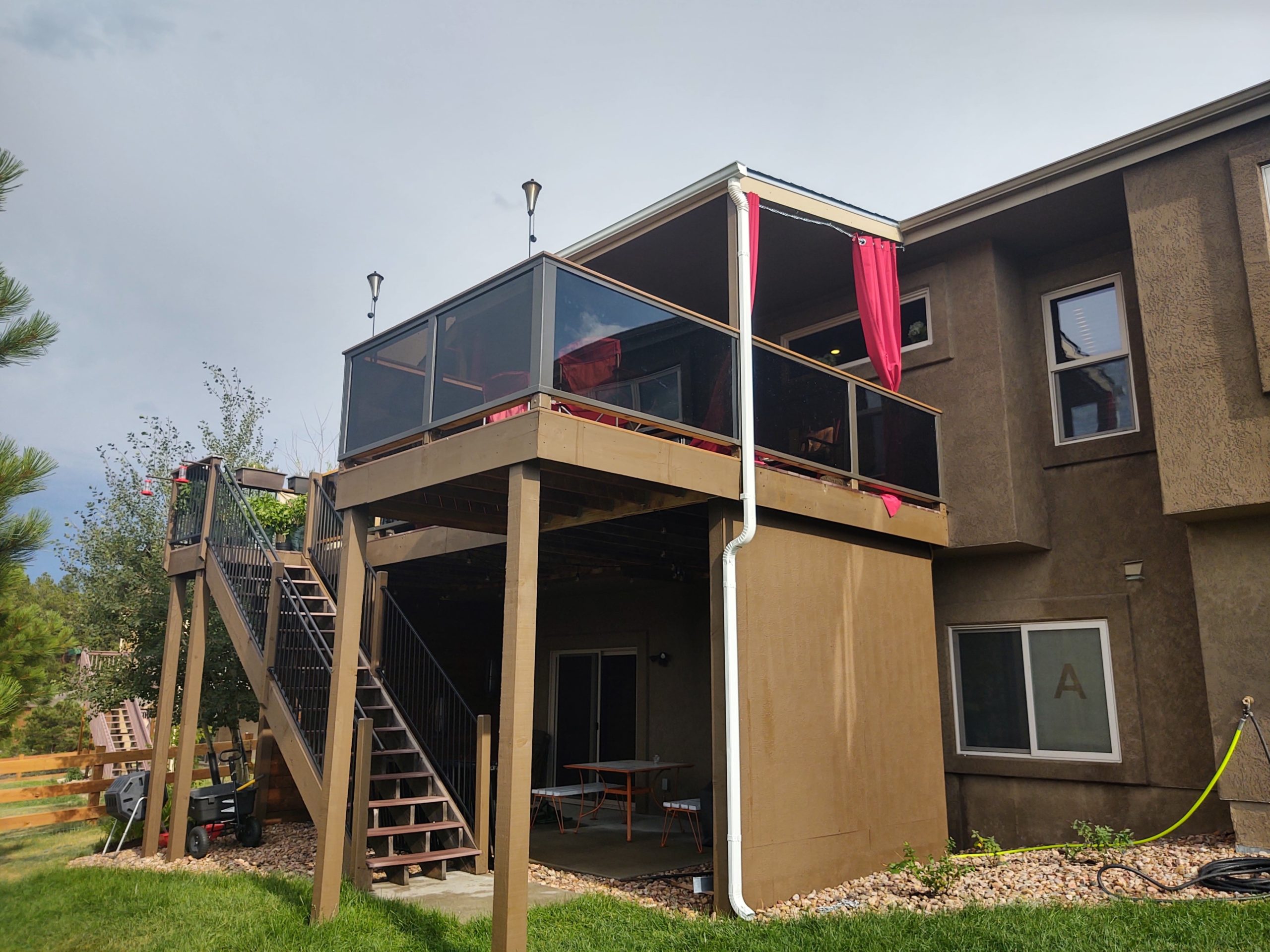 Roof canopy construction in Monument, Colorado | Customsunroom