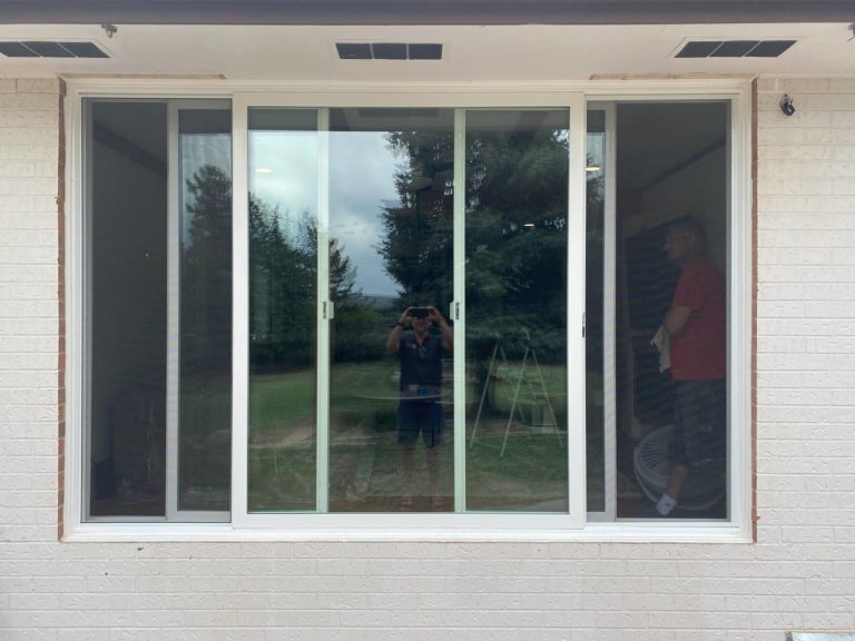 Three panel sliding windows replacement in Arvada, Colorado