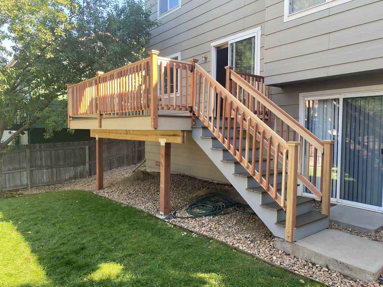 Elevated deck construction in Thornton Colorado | Customsunroom