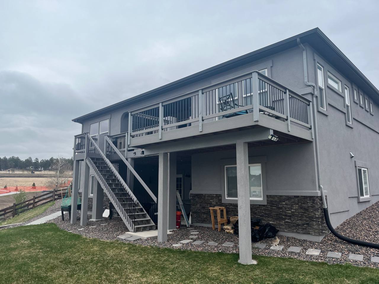 Deck balcony addition construction in Denver, Colorado
