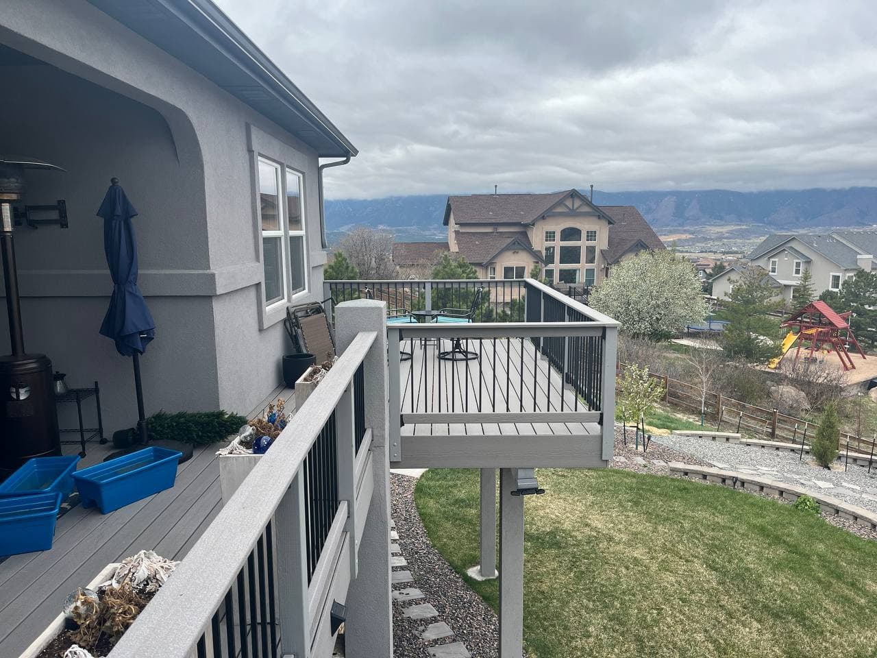 Deck balcony addition construction in Denver, Colorado