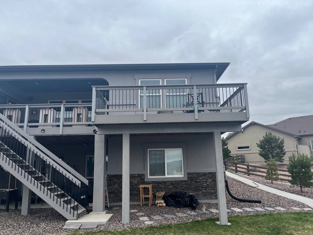 Deck balcony addition construction in Denver, Colorado
